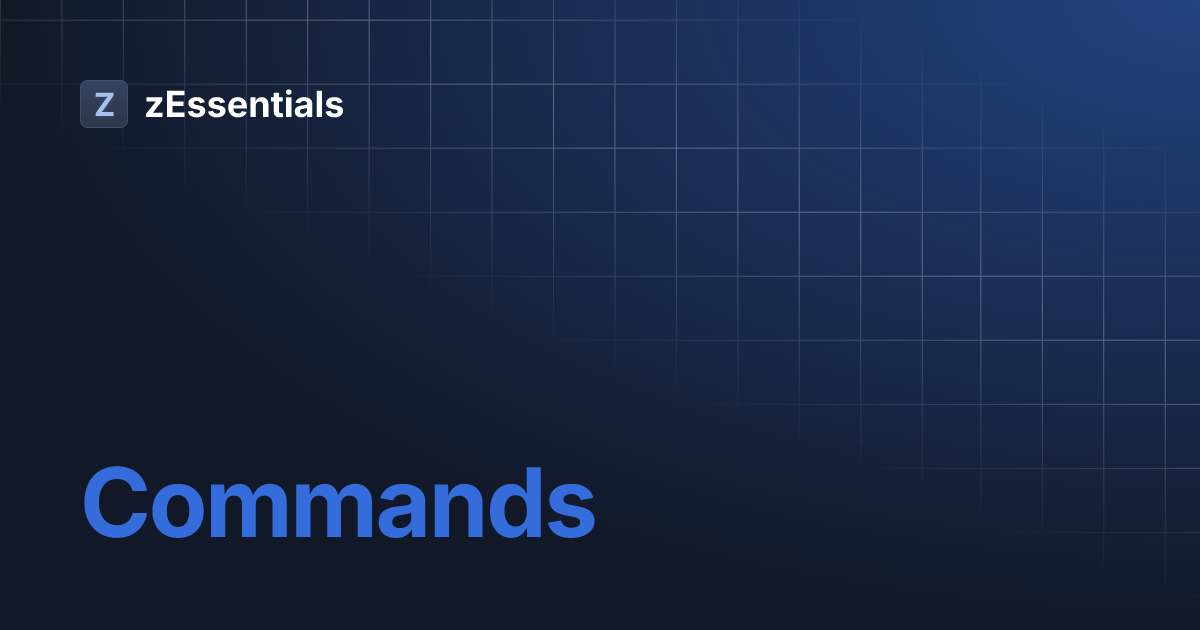 Commands | zEssentials